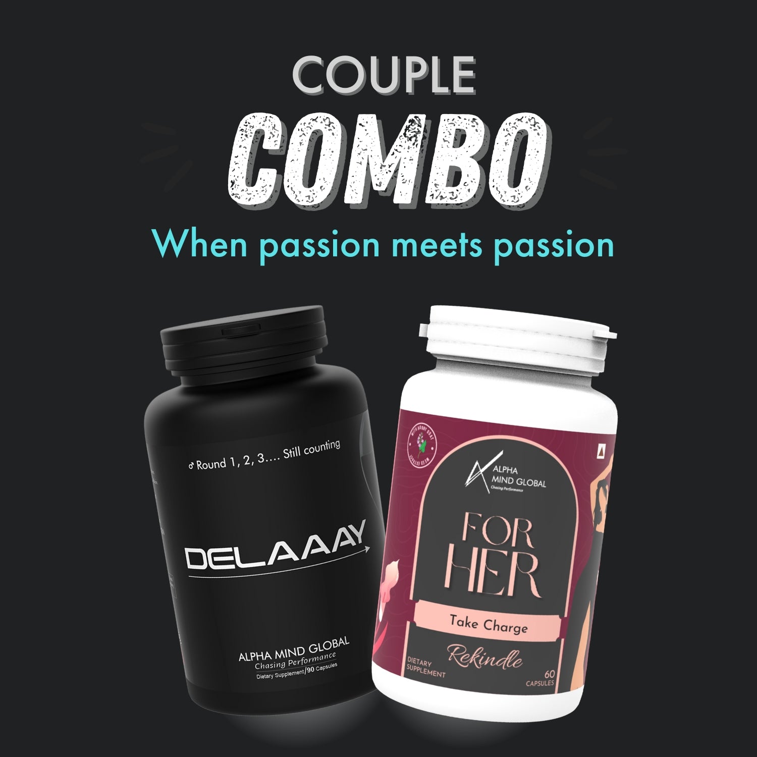 Buy Couple Combo (Delaaay + For Her): Enhance Intimacy – Alpha Mind Global